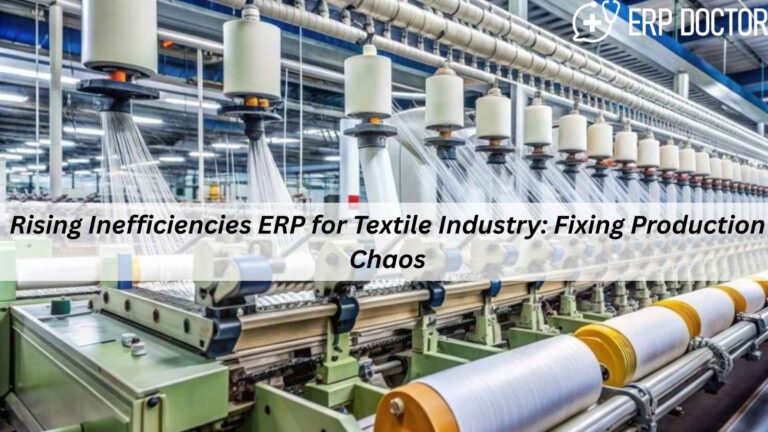 Rising Inefficiencies ERP for Textile Industry: Fixing Production Chaos ...